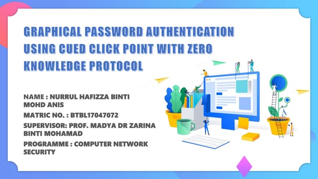 Graphical Password Authentication Using Cued Click Point Technique With Zero Knowledge Protocol