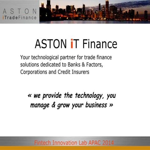 Presentation fintech innovation lab ver88 | PPT