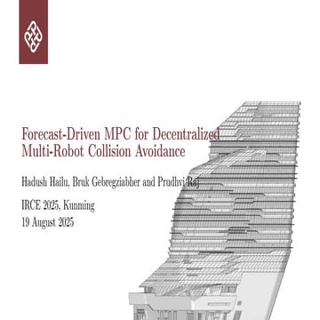 Forecast-Driven MPC for Decentralized Multi-Robot Collision Avoidance | PDF