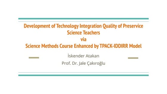 Technology Integration: The RAT – Replacement, Amplification, and ...