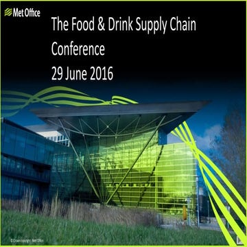 Weather forecasts for the supply chain | PDF
