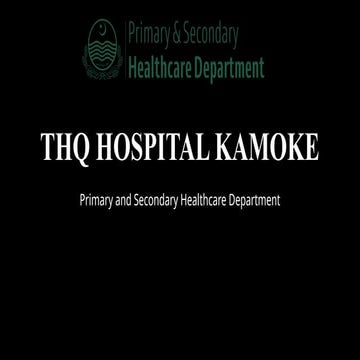 Presentation for health Camp holding in THQ Hospital Kamoke.pptx