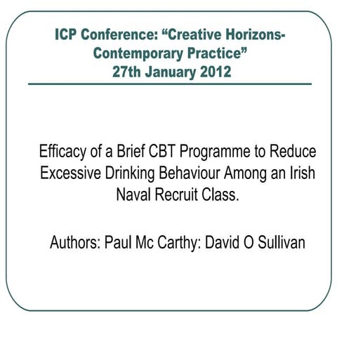 Presentation For Icp 2011 | PPT