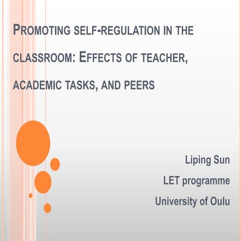 Presentation for master's thesis | PPT