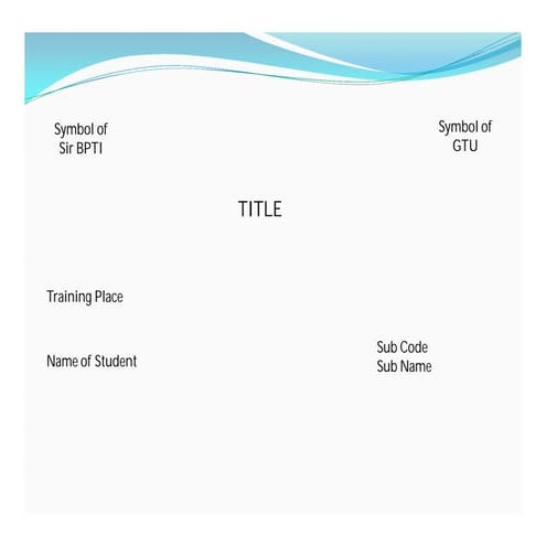 Presentation Format For Industrial Trainiang Pdf