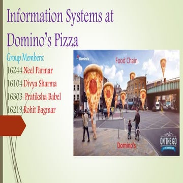 Information System At Domino,s Pizza | PPTX