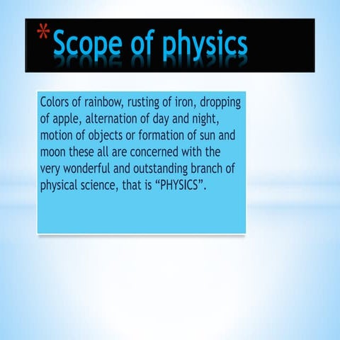 Presentation for physics | PPT