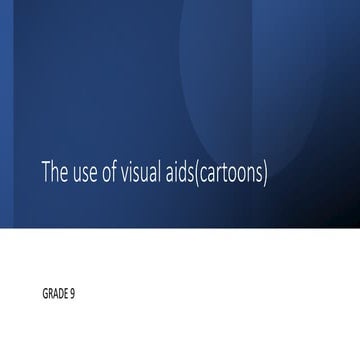 Teaching cartoons in a classroom | PPTX
