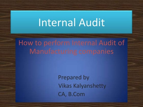 CA Firm Profile | PPT