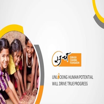 Introduction to Subhash Chandra Foundation | PPTX | Non-Profit ...