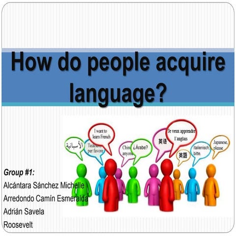 How do people acquire language? | PPT