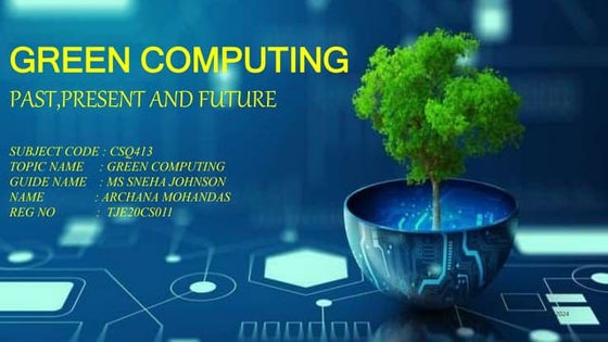 Green computing | PPTX | Computing | Technology & Computing