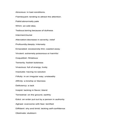 Gothic Vocabulary | PDF