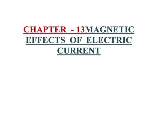 ch 13 PPT class 10.pptx magnetic effect of electric current | PPTX ...