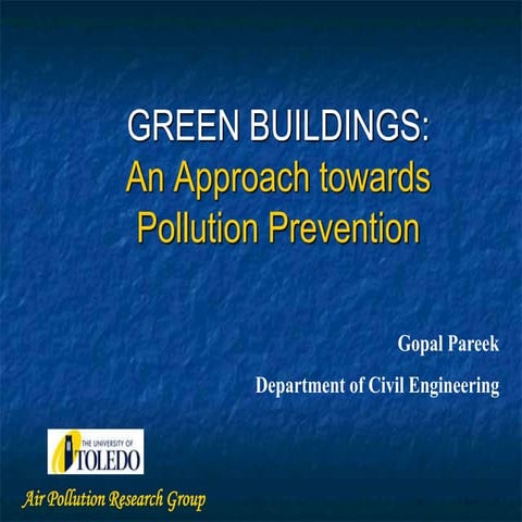 presentation_green_buildings_an_approach_towards_pollution_prevention ...