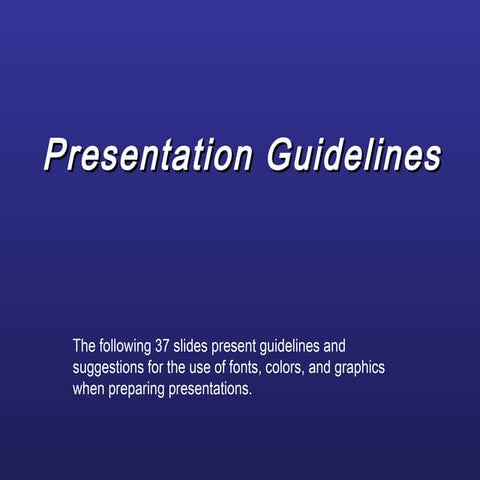 Presentation guide 2 | PPT