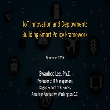 IoT Policy and Regulatory Framework | PDF