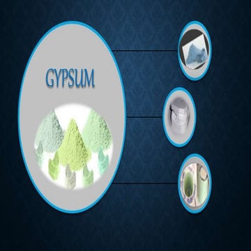 Gypsum products in Dentistry | PPTX