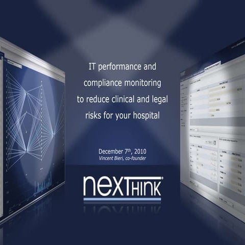 Nexthink Healthcare Overview | PPTX