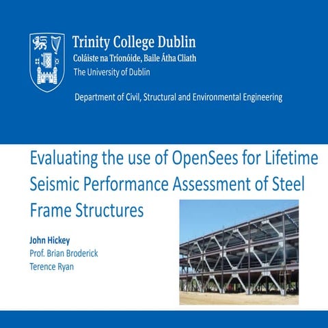 Optimized design of steel frames using OpenSees
