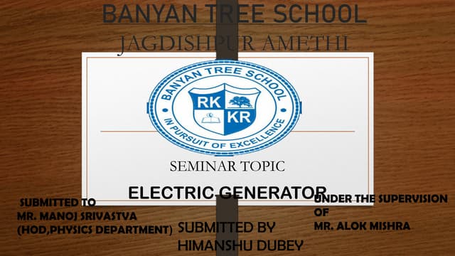 12th CBSE Physics Project AC Generator | DOCX