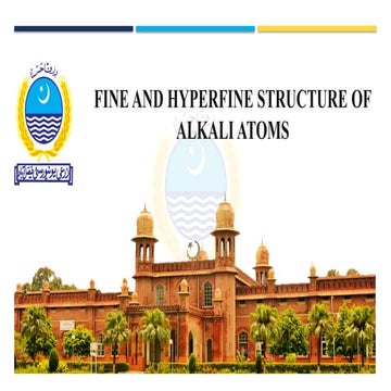Fine and hyperfine structures of alkali atom.pptx