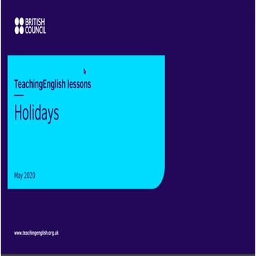 Holidays lesson plan presentation power point | PPTX