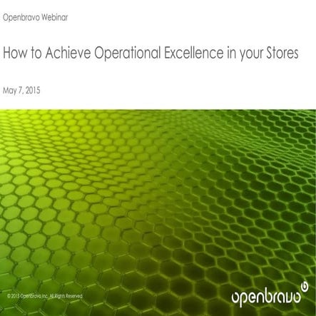 How to achieve operational excellence in your stores | PDF