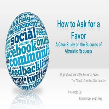 How to ask for Favor | PPTX