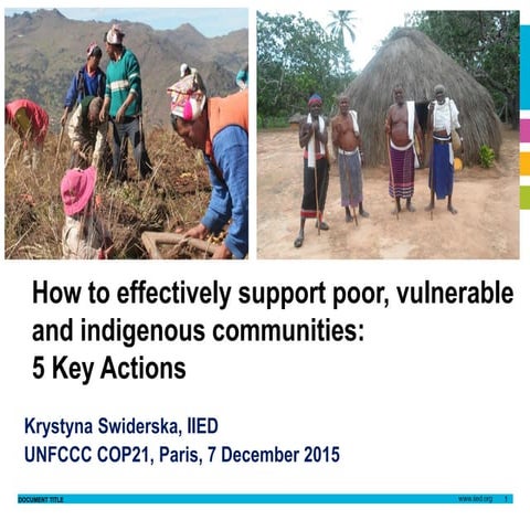 How to effectively support poor, vulnerable and indigenous communities ...
