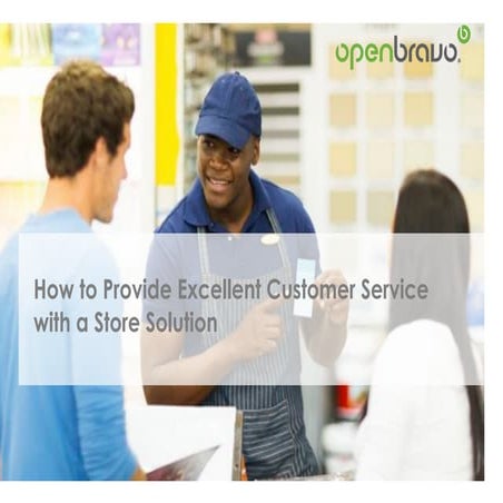 How to provide excellent customer service with a store solution | PDF