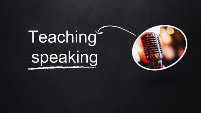 Stages of speaking | PPTX