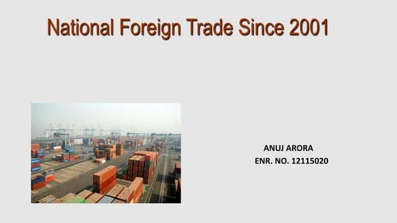 India’s foreign trade | PPTX