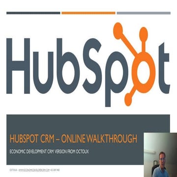 Presentation HubSpot for economic developers slideshare | PDF