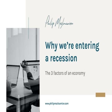 Economic recession in 2020? 3 factors that explain the answer | PPT