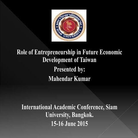 Presentation in International Academic Conference | PPTX