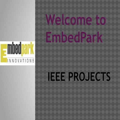 Final year IEEE projects for 2013-14 | PPT