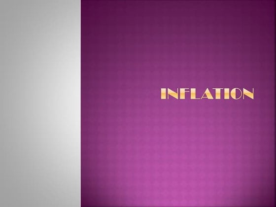 INFLATION | PPT