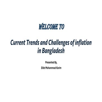 Current Trends and Challenges of Inflation in Bangladesh | PPT