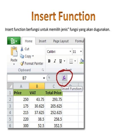 Presentation insert function | PPT