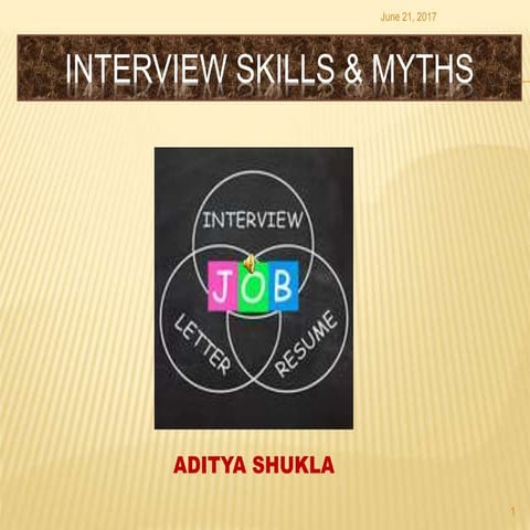 Interviewing Skills PowerPoint | PPT