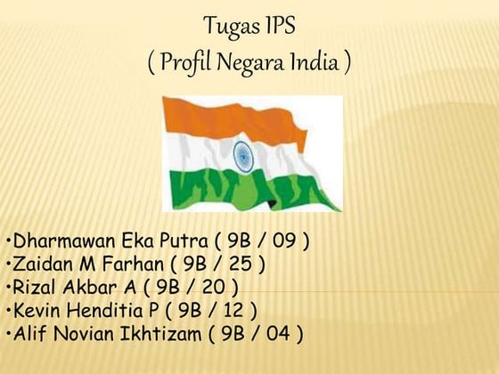 Profil Negara Berkembang India | PPT