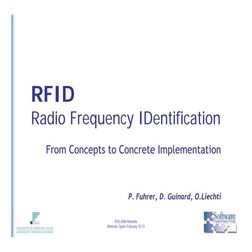 RFID: Concept and Implementation | PDF | Computing | Technology & Computing