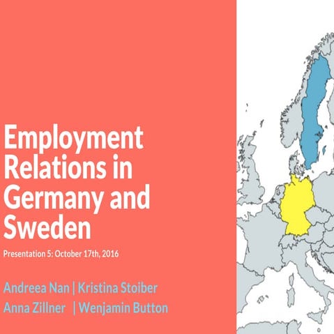 Employment Relations in Germany and Sweden | PDF