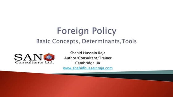 Foreign Policy its objectives and determinants.pptx