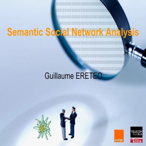 Semantic Social Network Analysis Ppt