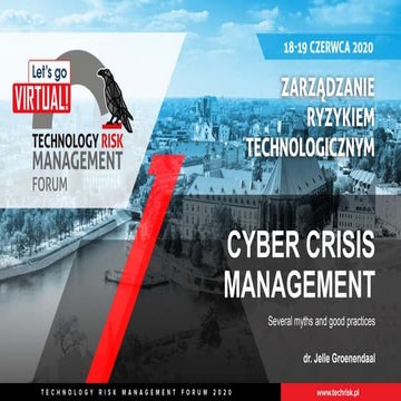 Cyber Crisis Management - Technology Risk Management Forum | PPTX