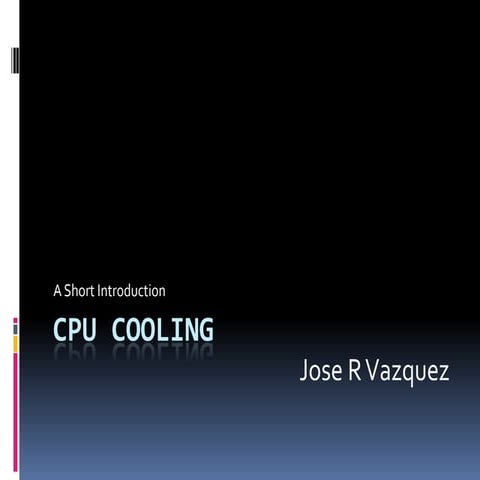 CPU COOLING | PPTX