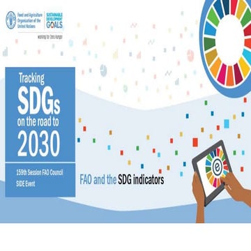 Tracking Sustainable Development Goals on the road to 2030 – 159th ...