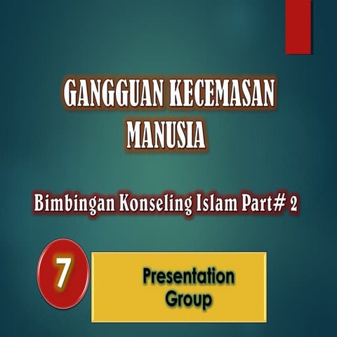 Presentation kecemasan manusia bki#2 | PPT